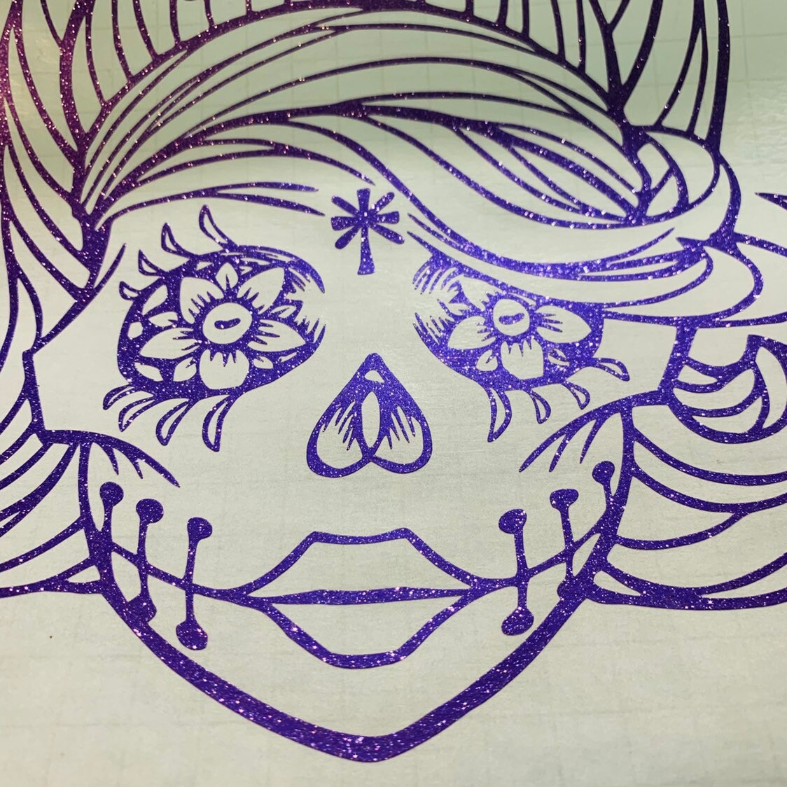 Sugar Skull Vinyl Decal/bumper Sticker/window Decal | Etsy