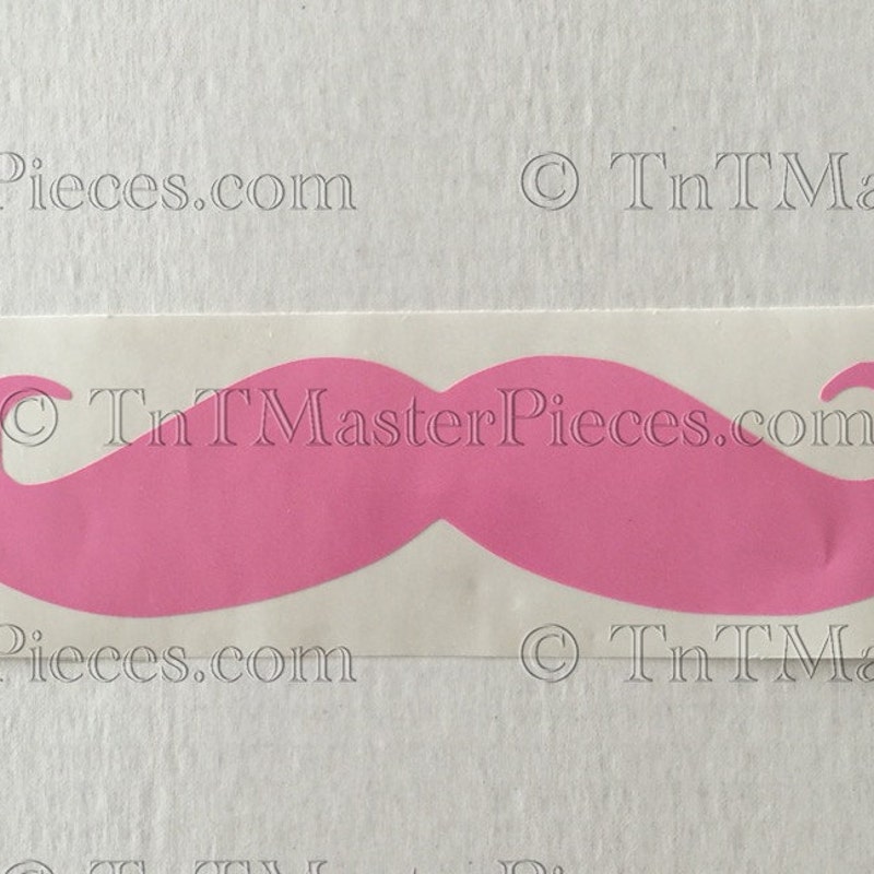Mustache Vinyl Decal - Etsy