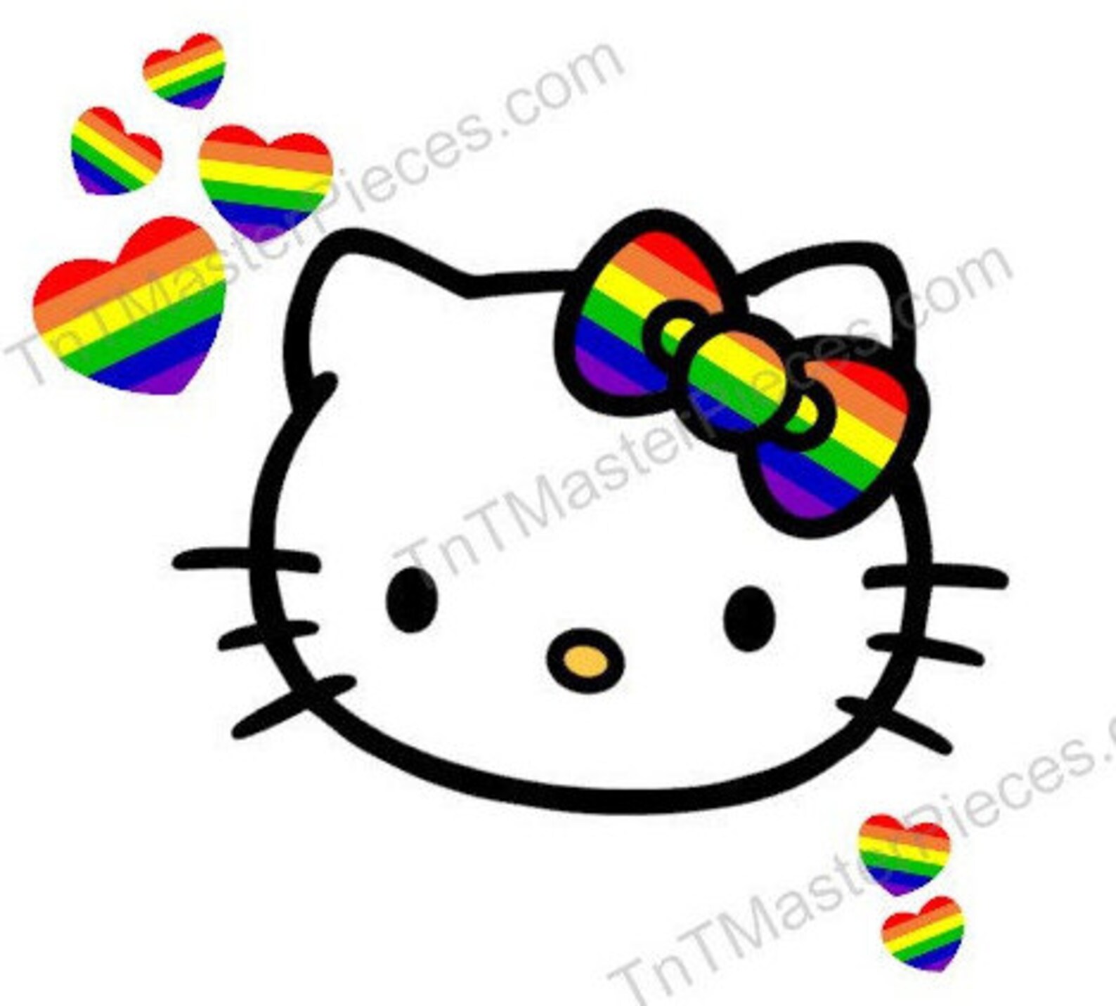 Kitty Kat pride-lgbtq Vinyl Decal | Etsy France