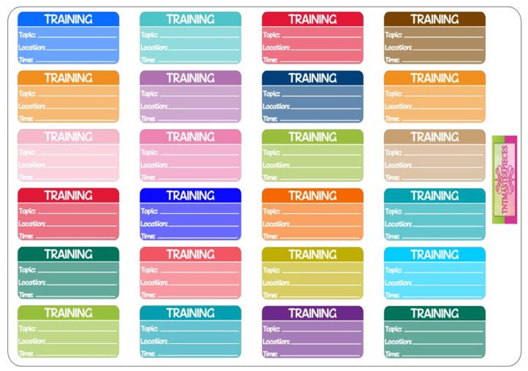 CUS011 TRAINING Planner Stickers, Passion Planner, Erin Condren, Sew ...