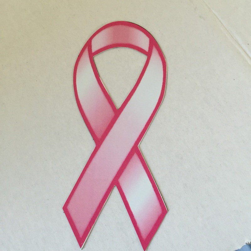 Pink Ribbon Decal - Etsy