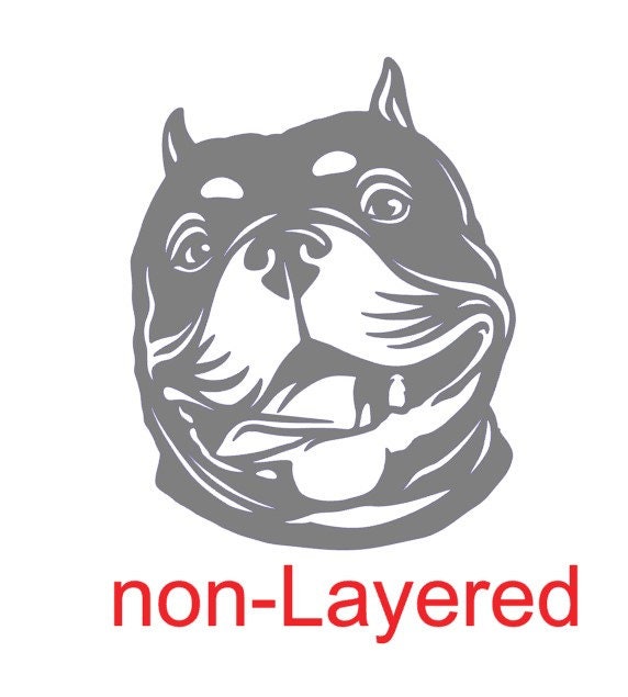 American Bully / Bull Dog / Dog / Vinyl Decal - Etsy