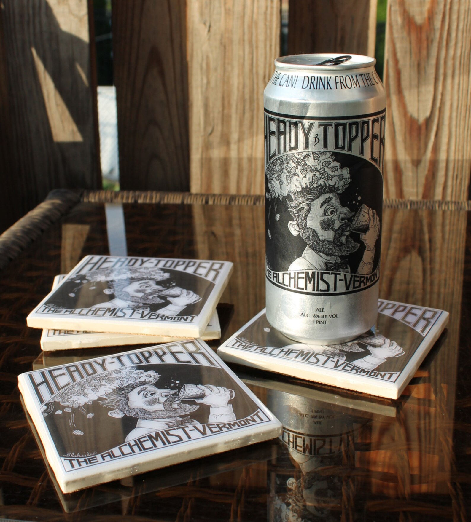 The Alchemist Heady Topper Set of 4 Craft Beer Coasters-beer | Etsy
