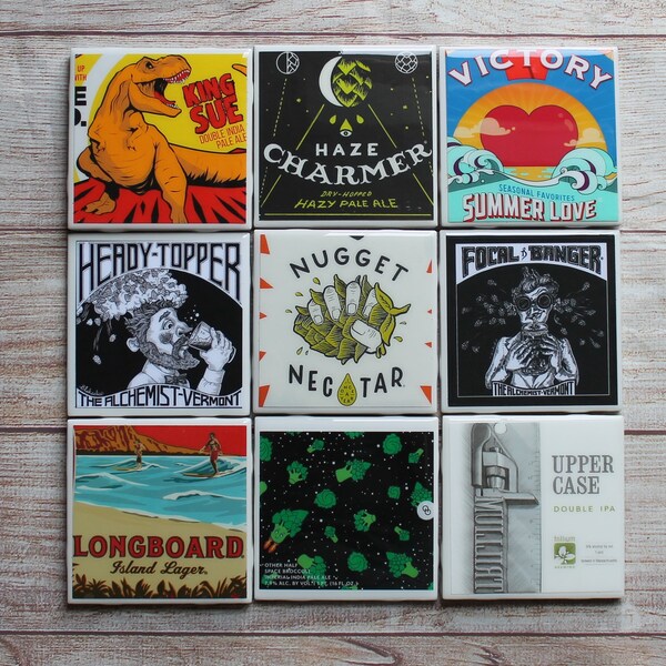 Craft Beer Coasters - Etsy