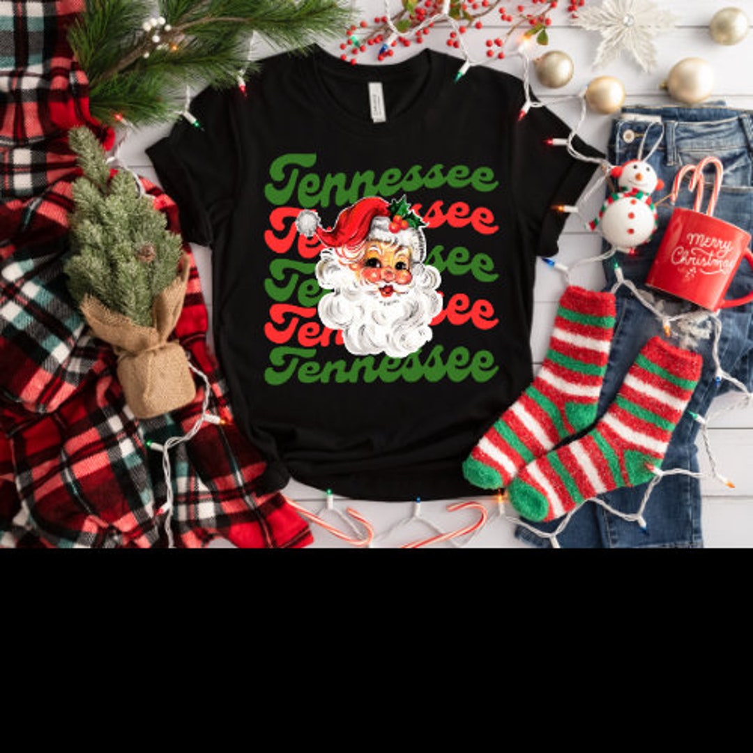 Tennessee Santa PNG, Tennessee Christmas Digital Download, Tennessee ...