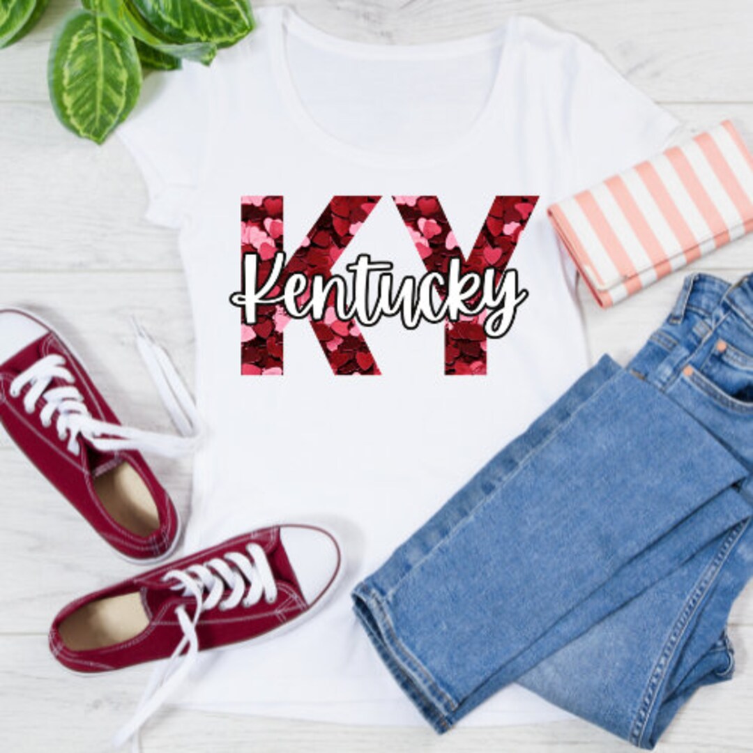 Kentucky Valentine PNG, Kentucky PNG, KY Hearts, Kentucky Valentine ...