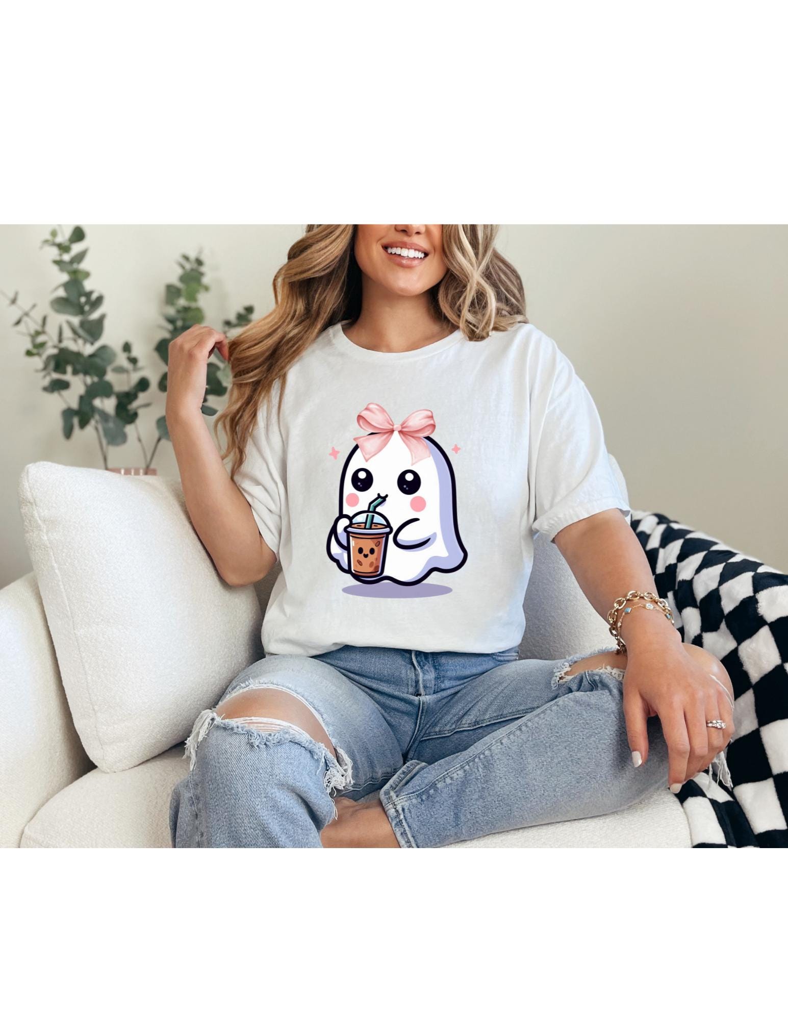 Cute Ghost Png, Ghost Png, Coffee and Halloween, Ghost With Coffee ...