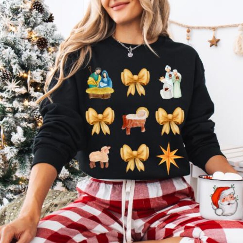 Nativity Bow PNG, Jesus Christmas Digital Design, Christmas PNG ...