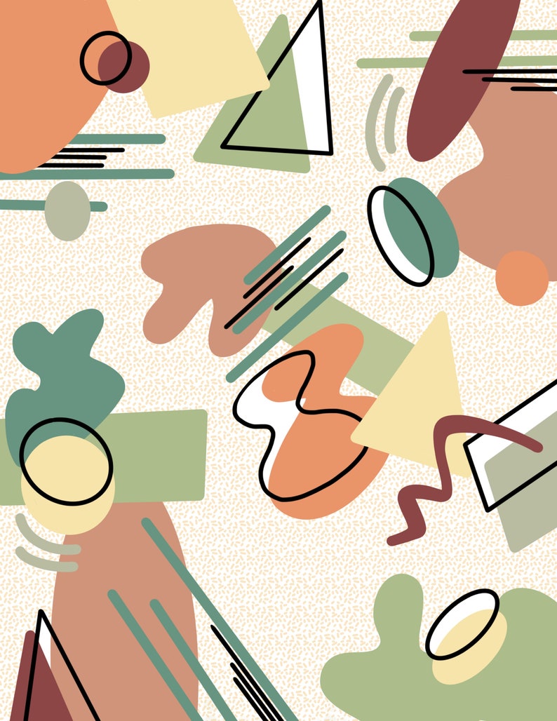 Neutral Geometric Aesthetic - Etsy