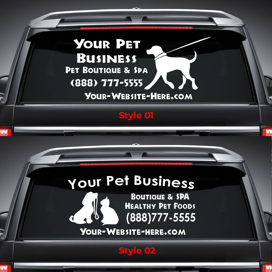 Custom Car Van Truck Rear Glass Decal Sign Sticker Oracal 651 Vinyl ...