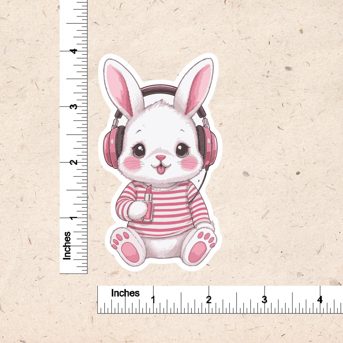Cute Bunny Sticker – Aesthetic Soft Girl Brandy, Animal Gift ...