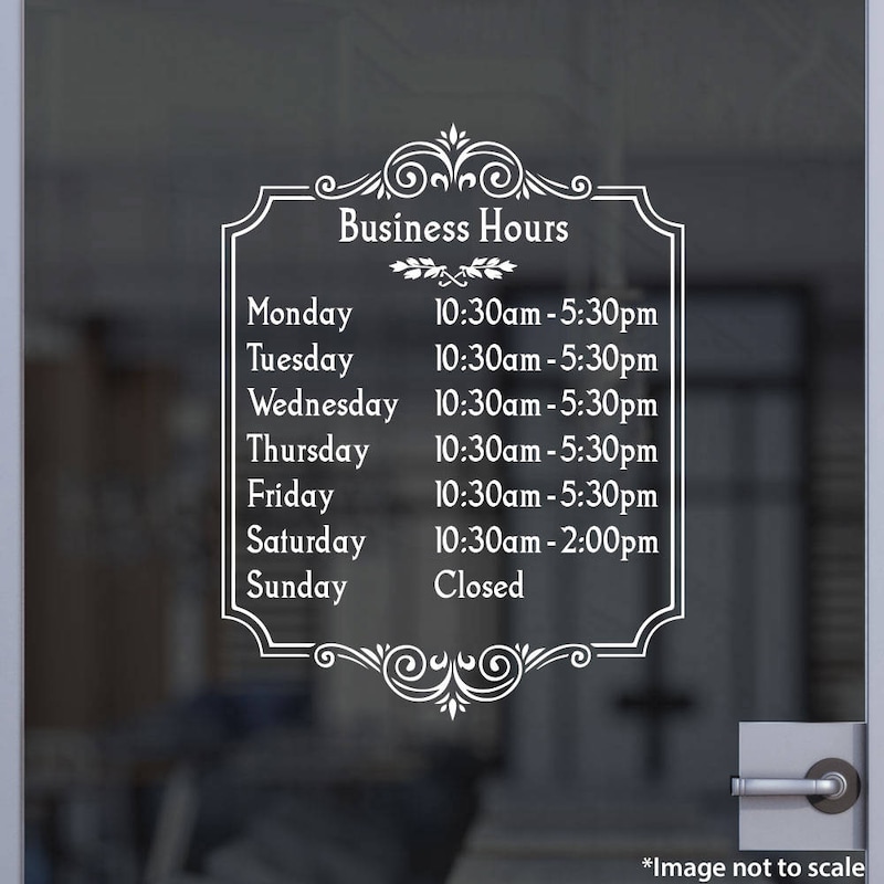 Business Hours Sign - Etsy