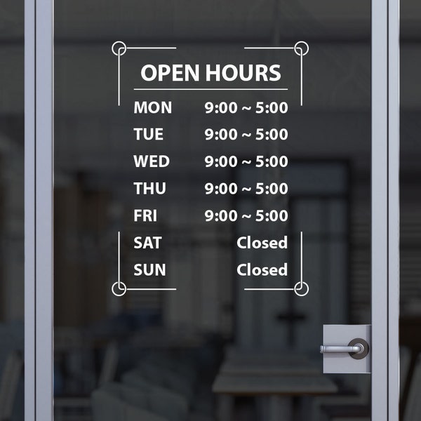 Open Hours Sign for Office - Etsy