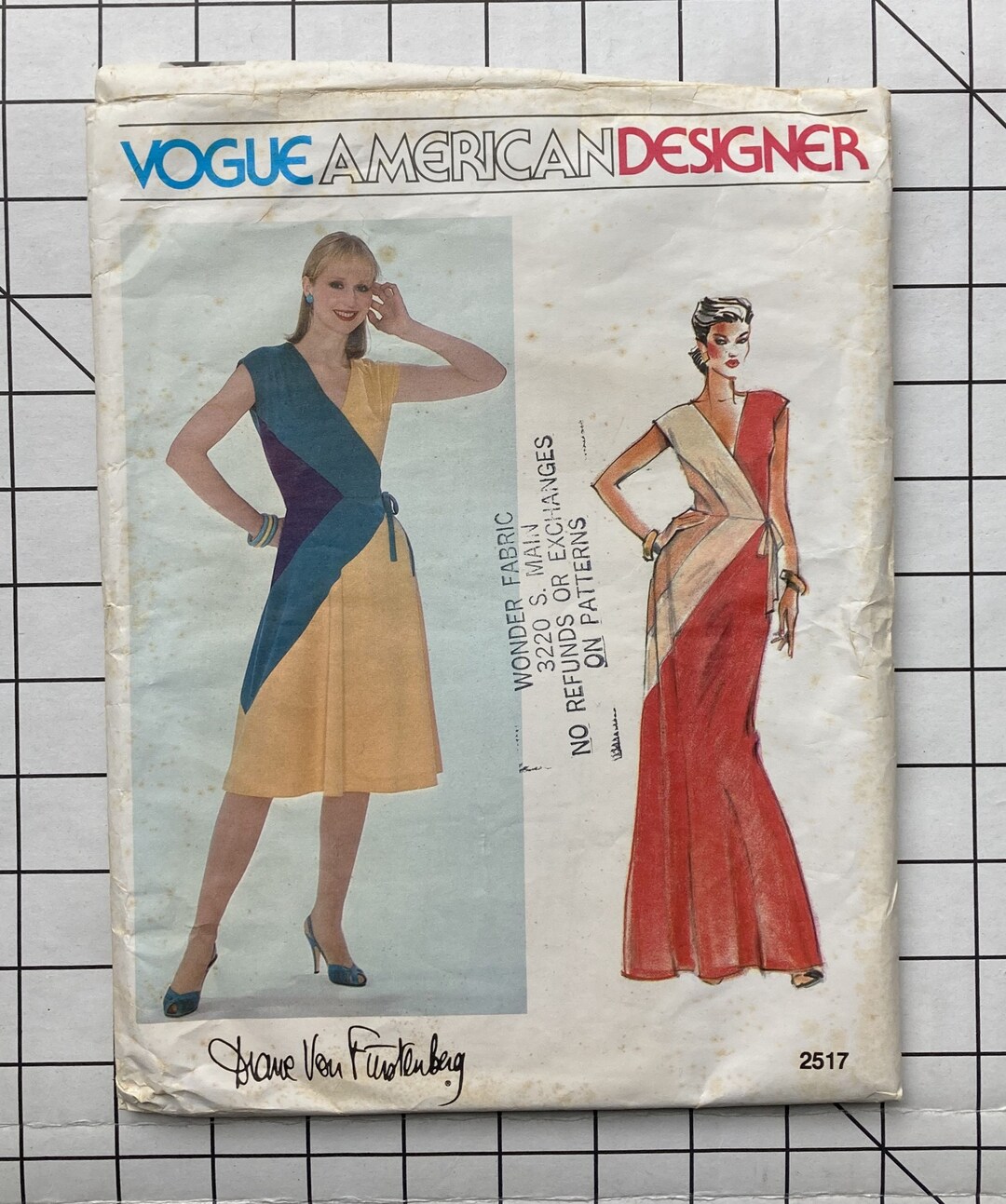 Vogue 2517 American Designer Sewing Pattern Diane Von Furstenberg DVF ...