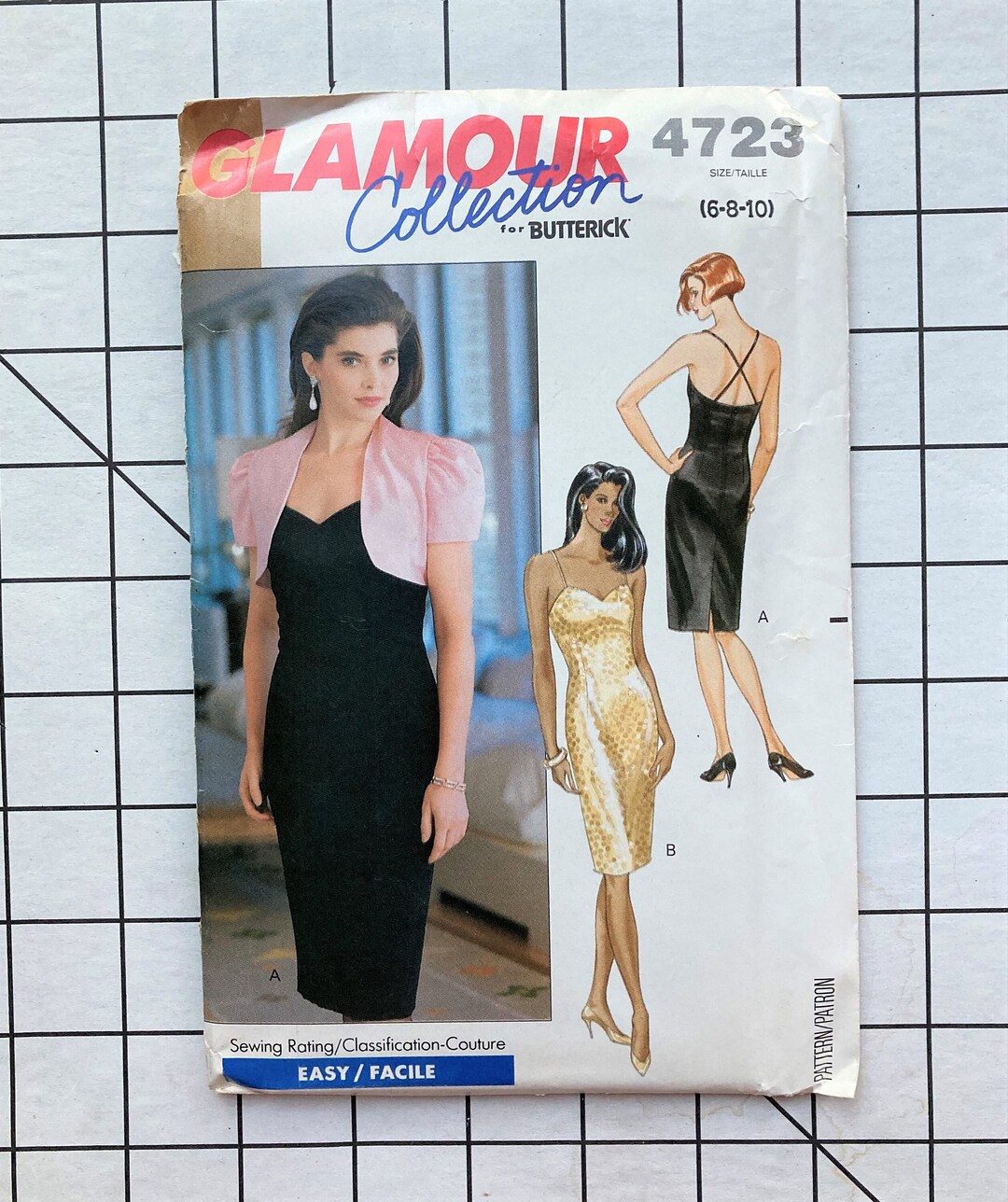 Butterick 4723 Sewing Pattern Dress Gown Spaghetti Straps Lined Fitted ...