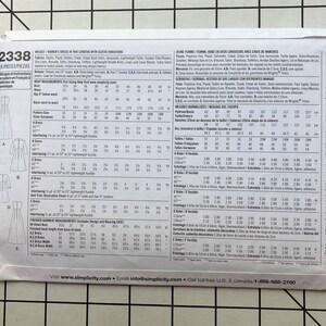 Simplicity 2338 Sewing Pattern Dress Prom Wedding Party Formal Evening ...