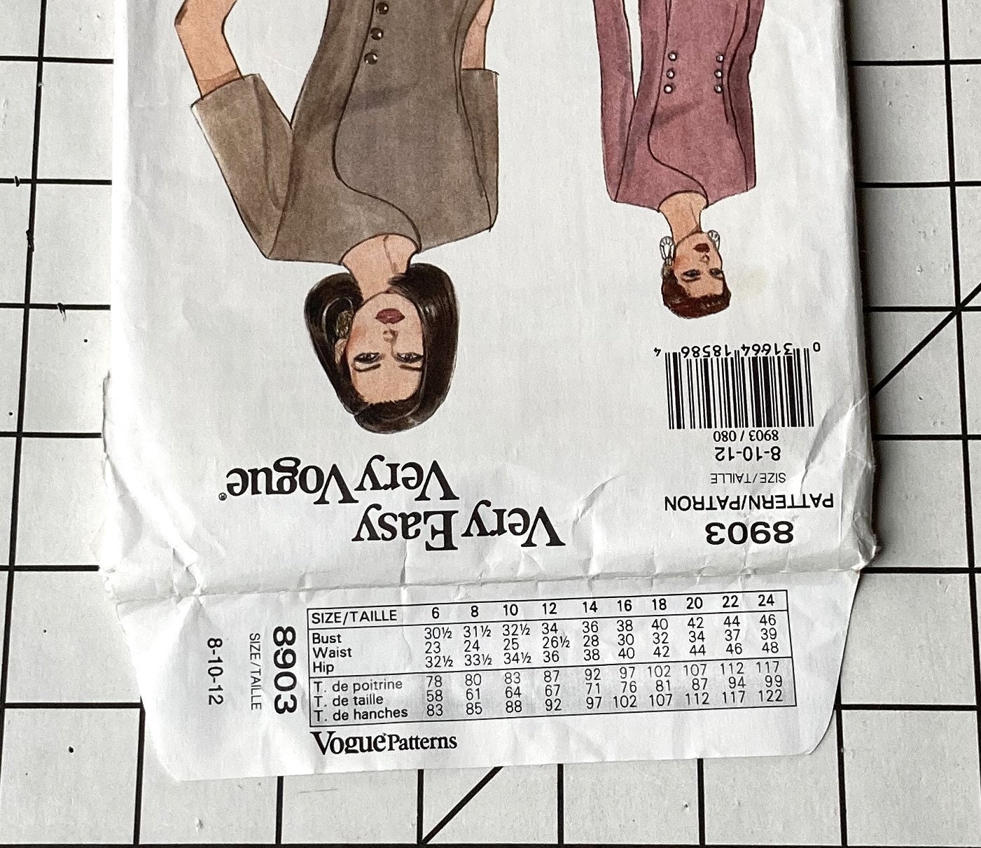 Very Easy Very Vogue 8903 Sewing Pattern Dress Work Office Business ...