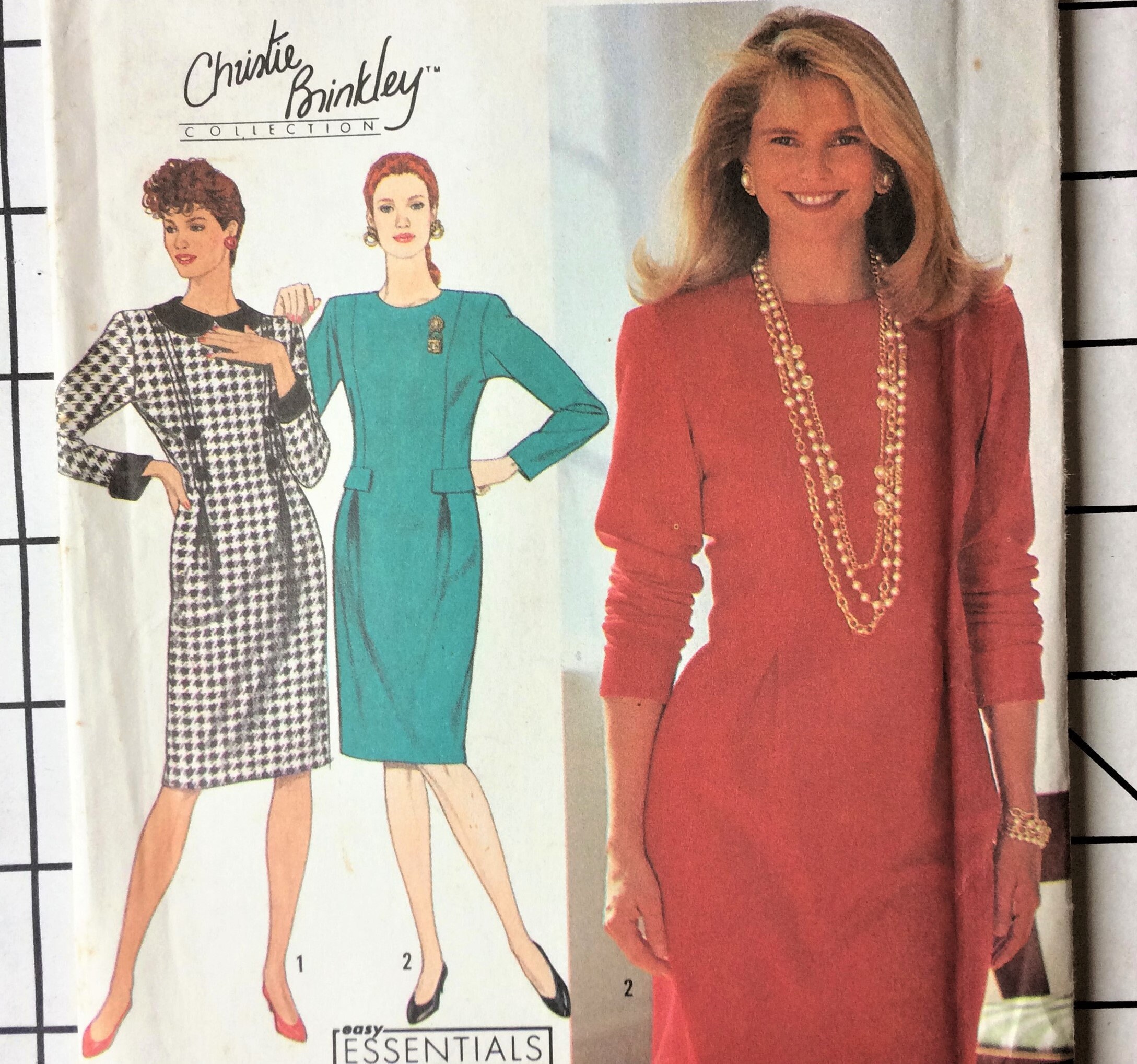 Simplicity 9851 Sewing Pattern Christie Brinkley Dress Jewel - Etsy