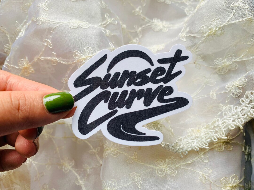 Sunset Curve Weatherproof Sticker - Etsy