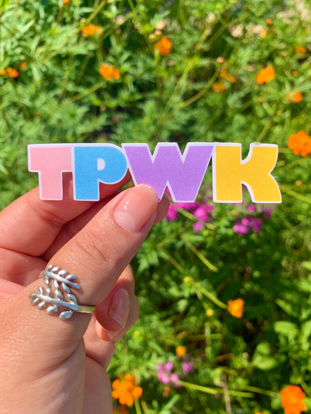 Colorful TPWK Weatherproof Sticker - Etsy