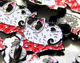 Sweet Dreams Cat Kitty Enamel Pin - Etsy