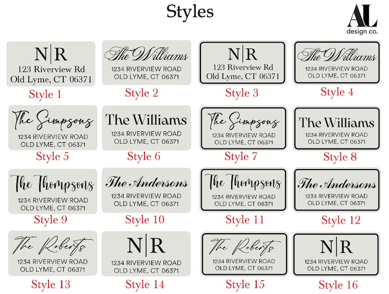 Return Mailing Address Labels - Envelope Stickers - Custom Address ...