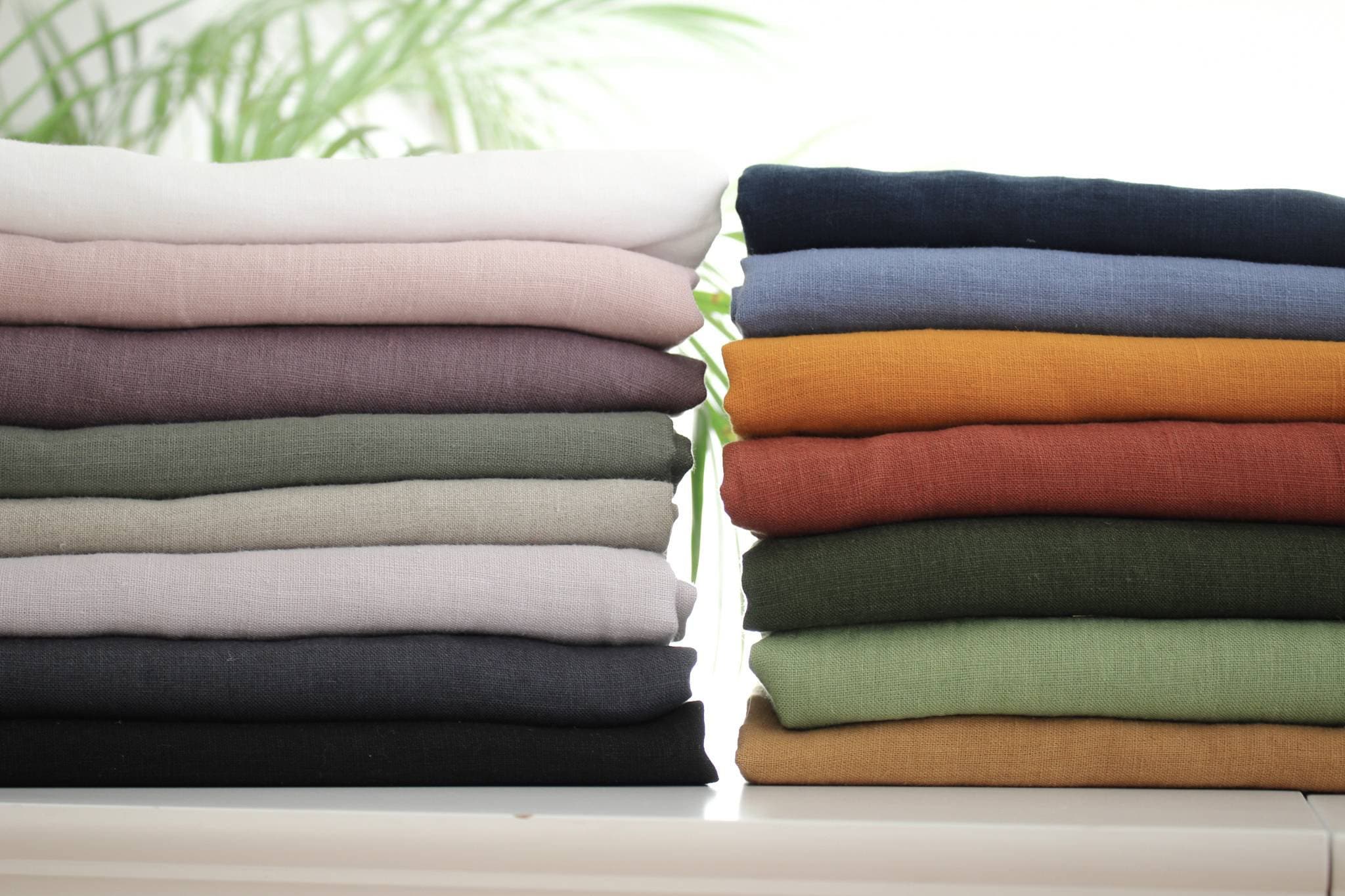 Samples/ Fabric Swatches of 100 % Pure Softened Linen (european Flax ...