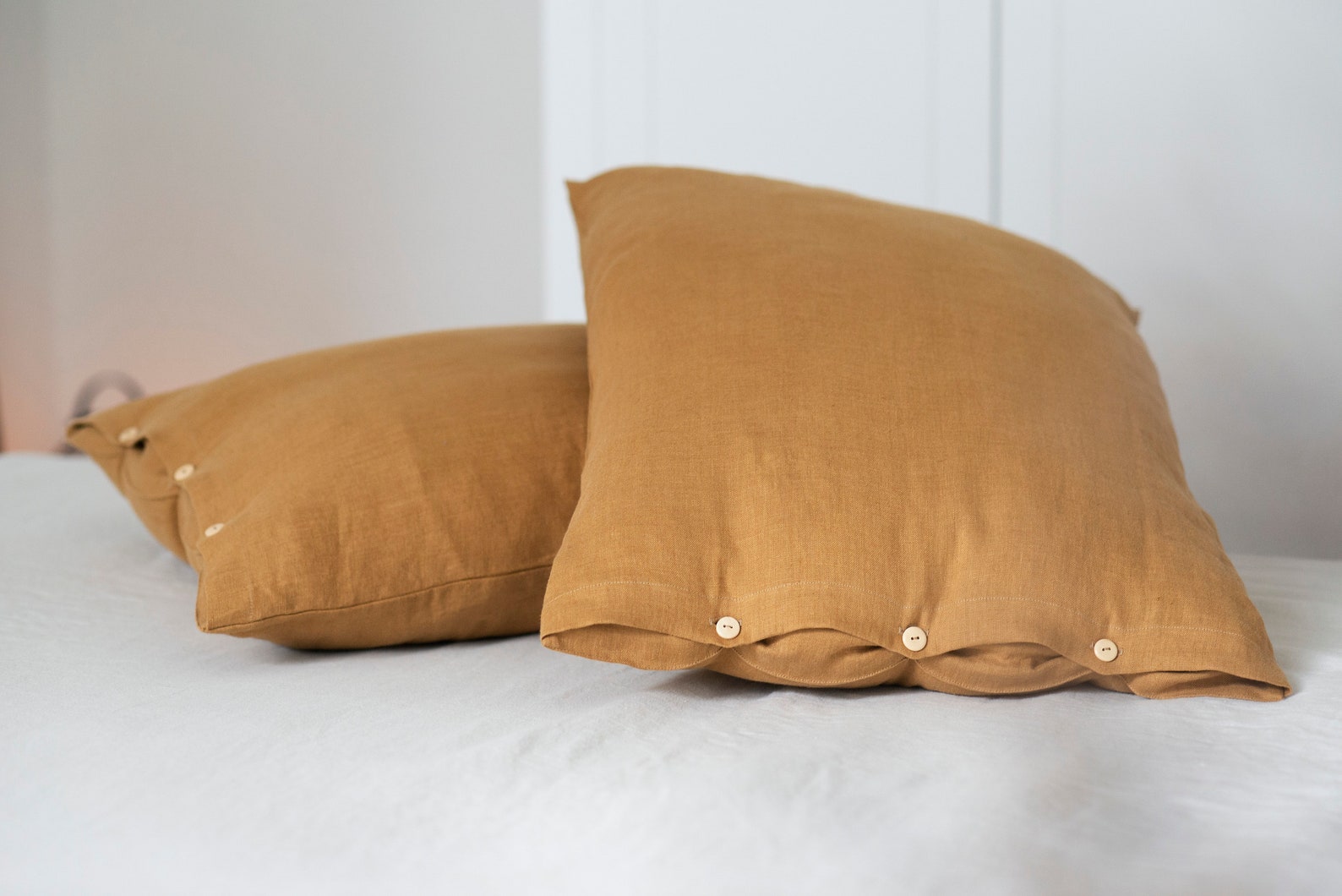 Camel Light Brown DUVET COVER SET of 100% High Quality Linen - Etsy