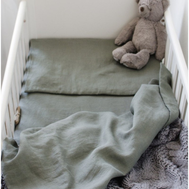Linen Baby Bedding - Etsy