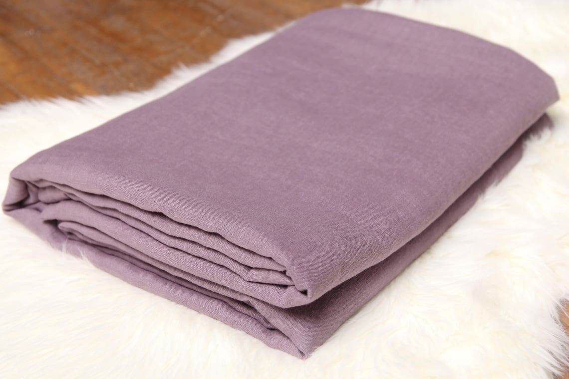 Purple DUVET COVER of softened pure LINEN king queen full | Etsy