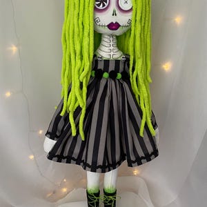 BILLIE OOAK Rag Doll 19 Inspired by BEETLEJUICE Movie by Tim Burton ...
