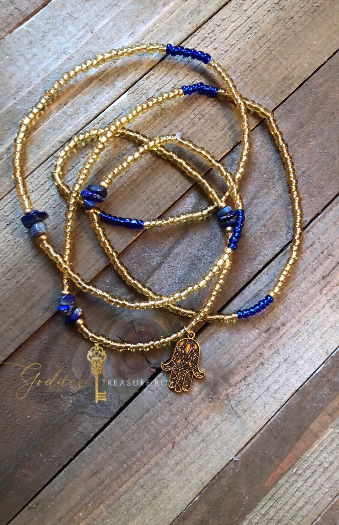 Charmed Goddess Waistbeads (includes 1 Charm of Your Choice) - Etsy