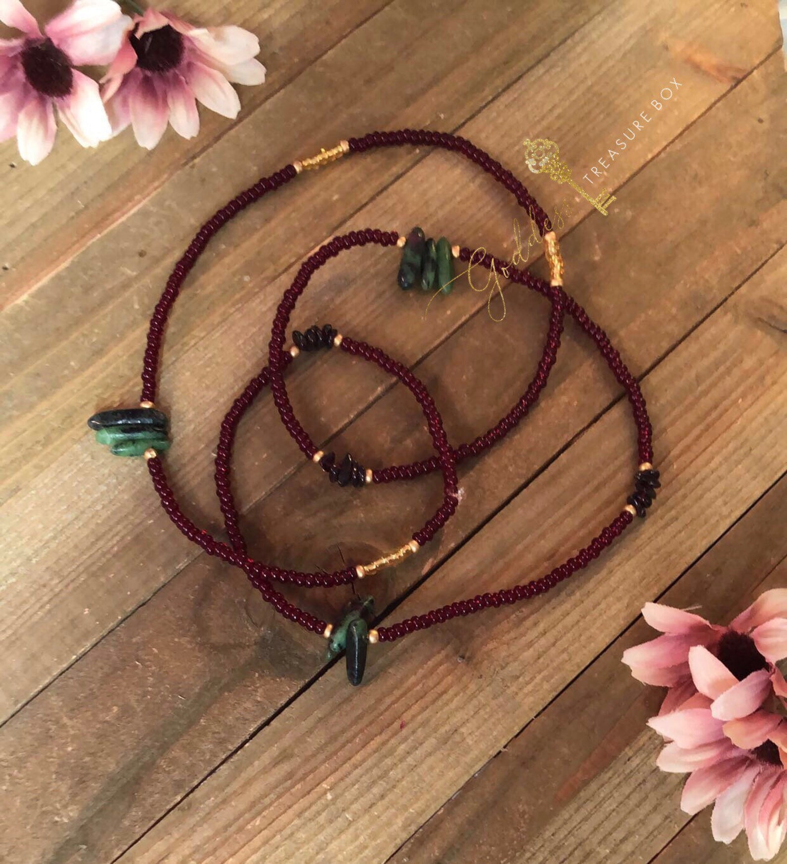 Vibrate Higher Goodess Waistbeads With Authentic Semi Precious Stones W ...