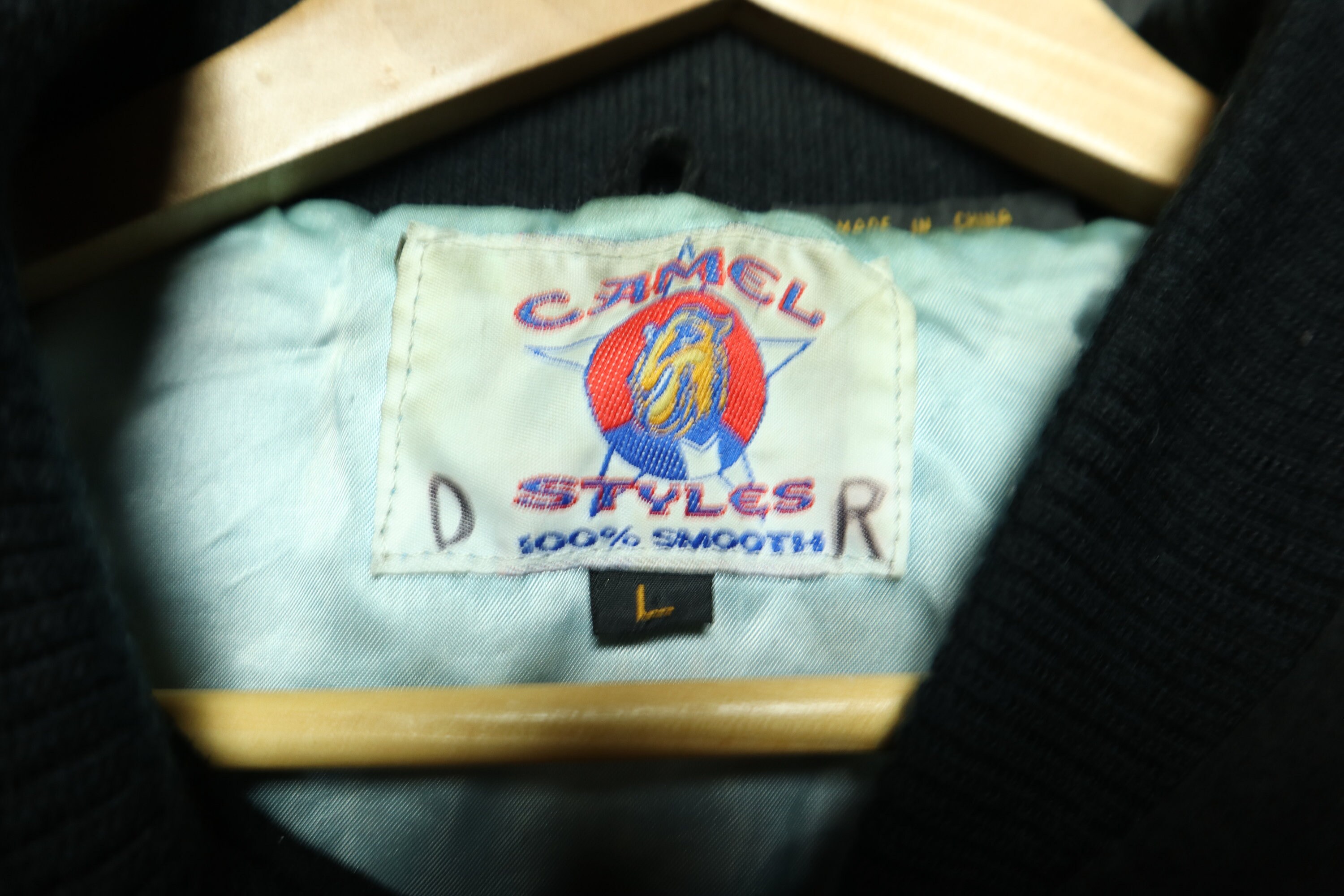 Camel Cigarette brand suede bomber Jacket