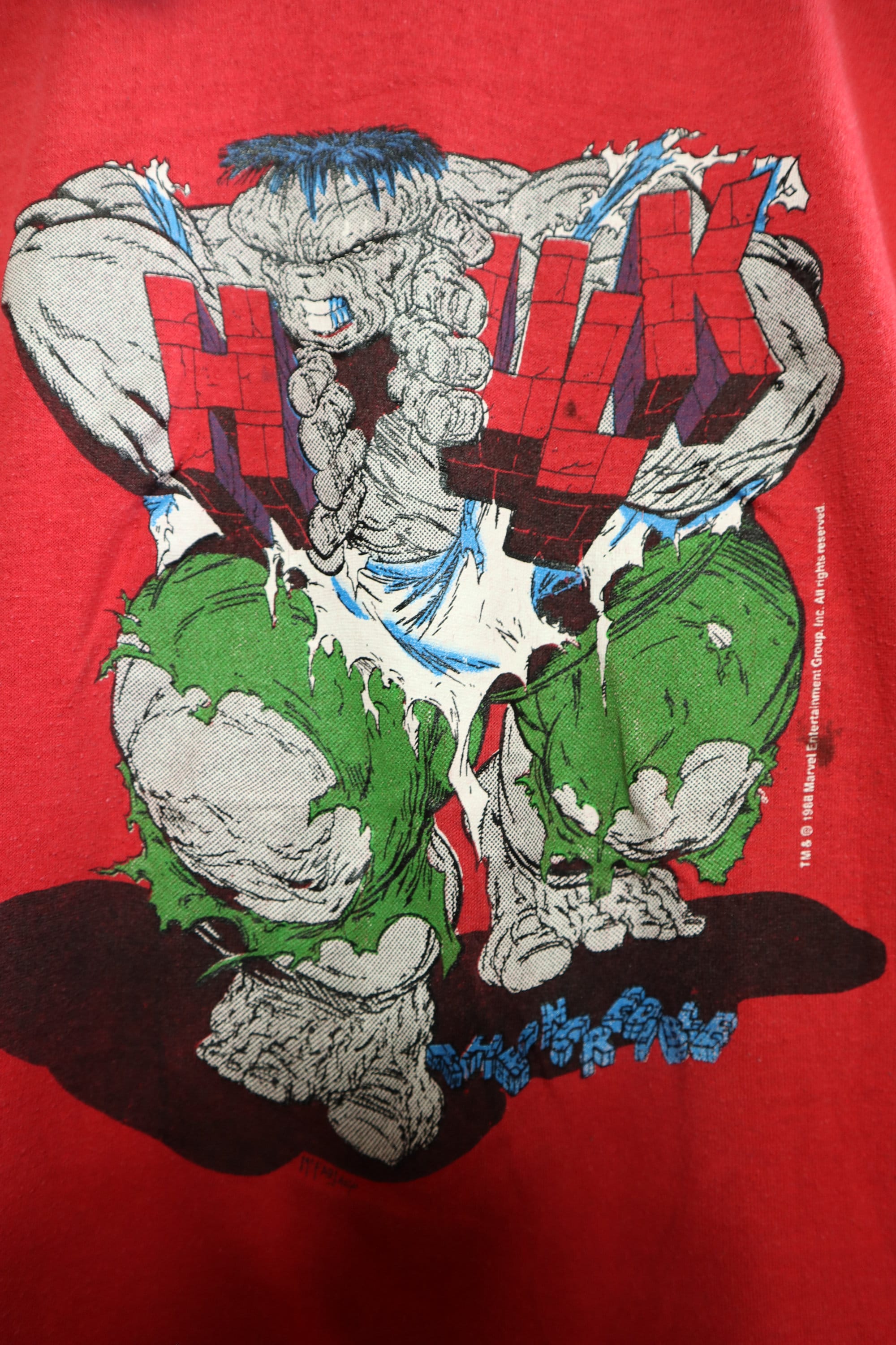 Hulk Marvel 1988 vintage Tshirt