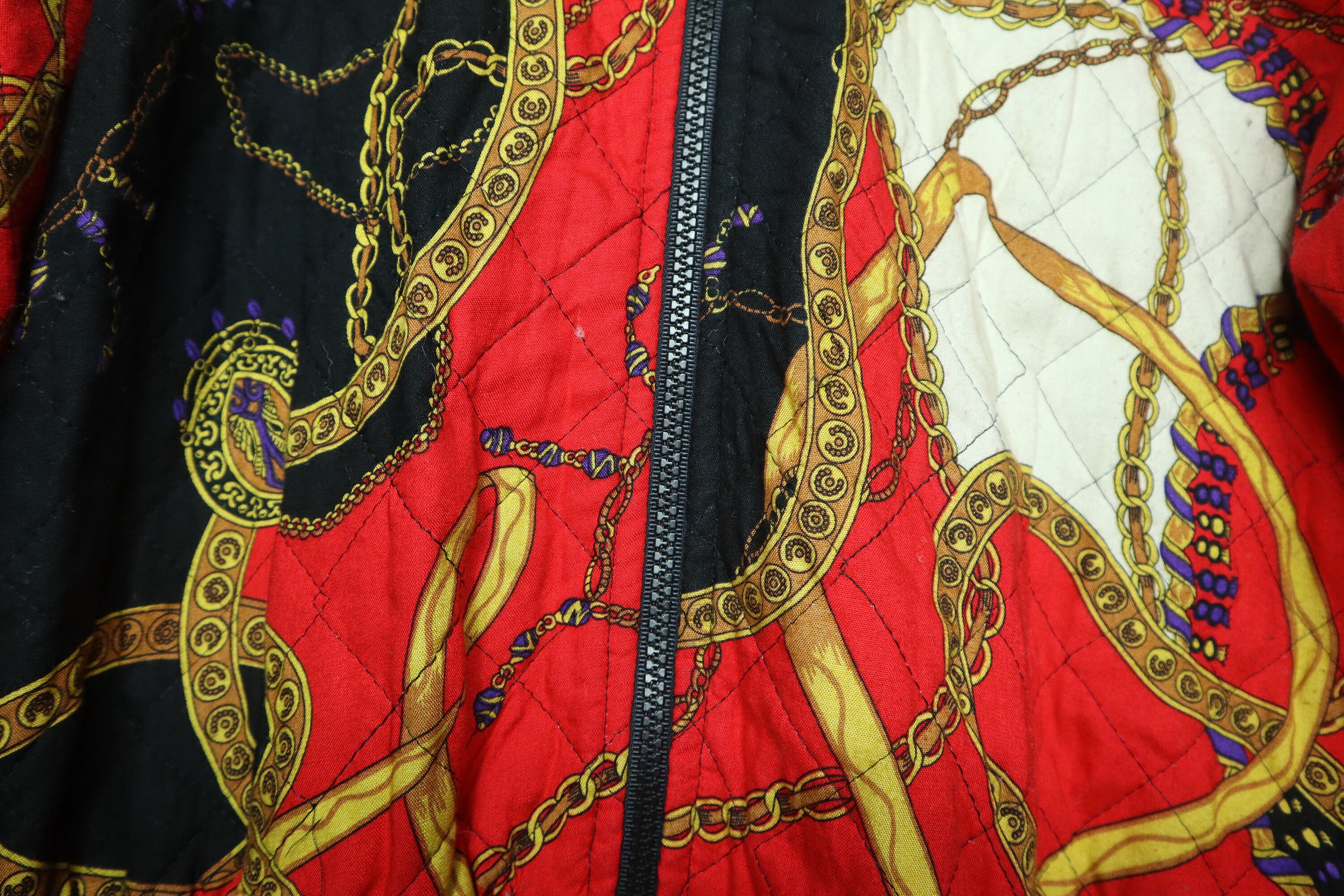 Chanel Inspired Chain Vintage Jacket Bomber