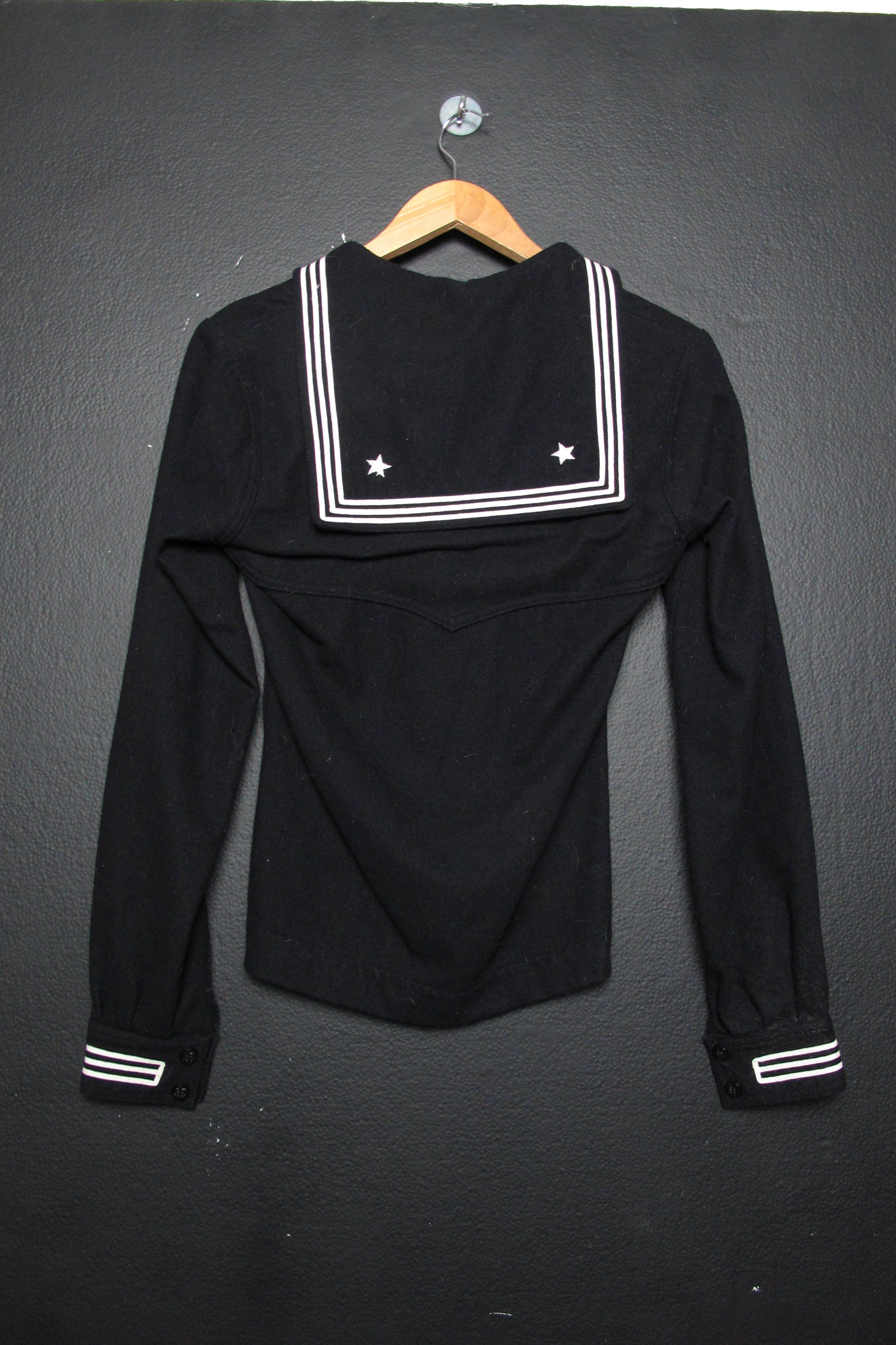 Sailor Navy wool shirt with collar Sailor Navy wool shirt with collar