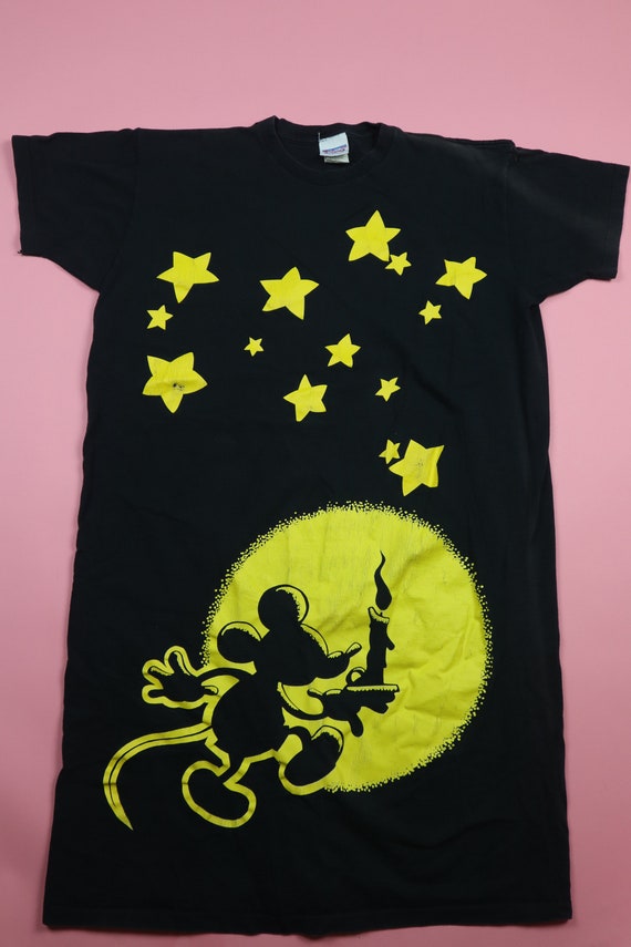 Mickey Mouse Moon & Stars night time Disney 1990's Vi… - Gem