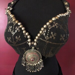 Vintage Assuit Black Silver Bellydance DD Bra With Silver Antique ...