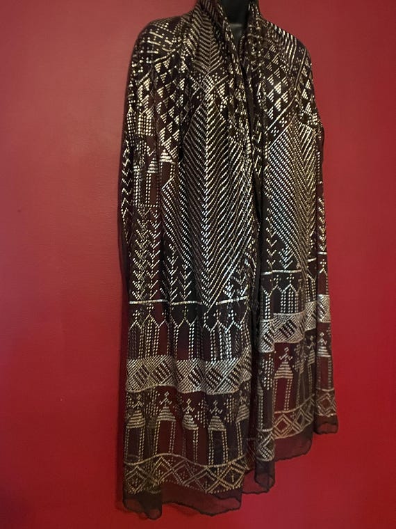 Coptic Treasure Vintage Egyptian Assuit Shawl 1930 Pi… - Gem