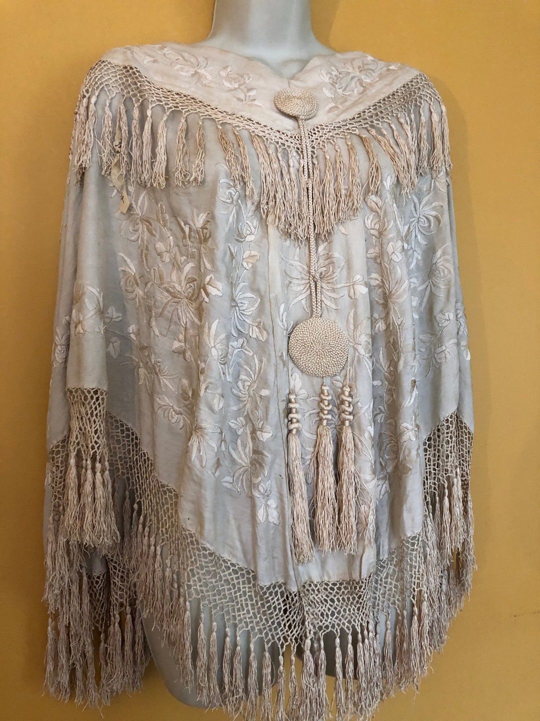 1800's Victorian Silk Cloak/jacket/ Embroidery OOAK MAGNIFICENT ...