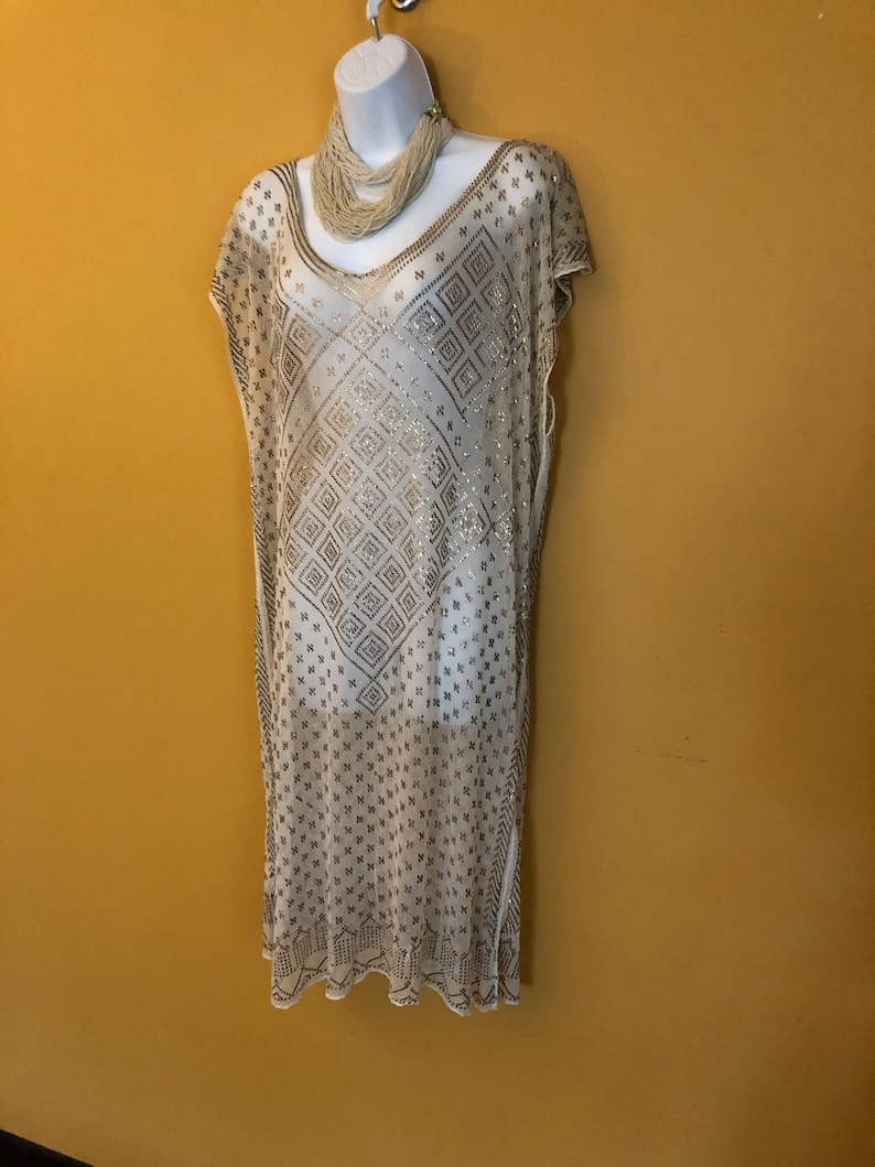 Gatsby Flapper Glorious Vintage Egyptian Assuit Dress With | Etsy