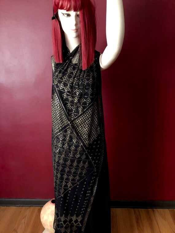 Dark Brown/Black Vintage Egyptian Assuit DIAMOND Shaw… - Gem