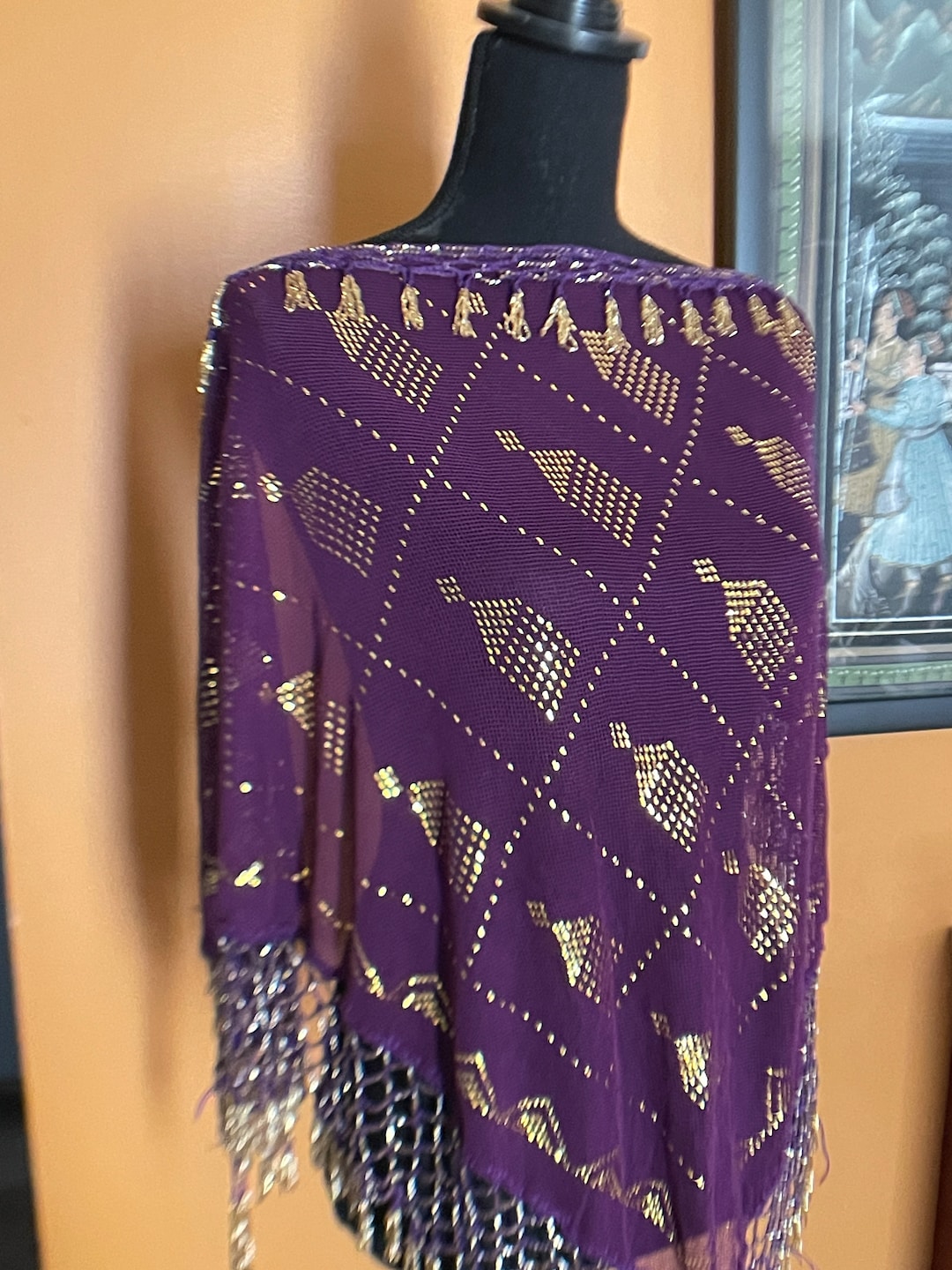 Purple GOLD Perfume /poison Egyptian ASSUIT Hip Scarf - Etsy