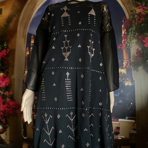 BRONZE ASSUIT Egyptian Thobe/ Caftan/black With Soft Chiffon - Etsy