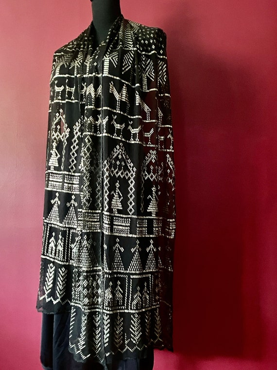 Unique Fabulous VINTAGE Egyptian ASSUIT Black silver … - Gem