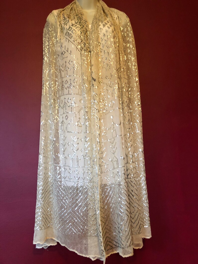 Phenomenal HEAVY Vintage Egyptian ASSUIT Wedding Shawl - Etsy