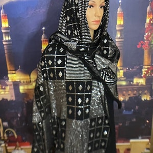 RARE Art Deco Diamond Egyptian Assuit Shawl Bellydance Assuit/ Egyptian ...