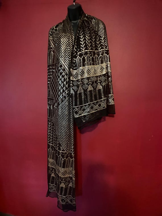 Coptic Treasure Vintage Egyptian Assuit Shawl 1930 Pi… - Gem