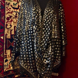 Lustrous Coptic Egyptian Vintage Assuit Shawl With Silver 1930 - Etsy